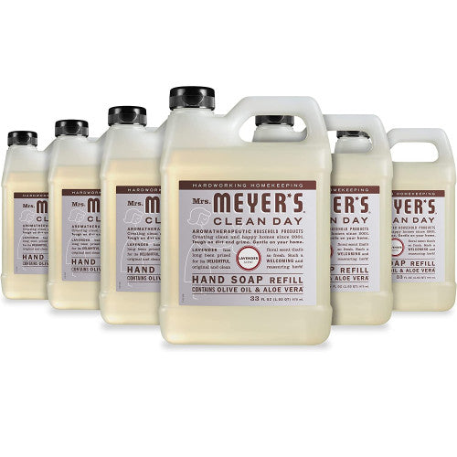 Mrs. Meyer's® Clean Day Liquid Hand Soap Refill, Lavender, 33 oz, 6 Bo ...